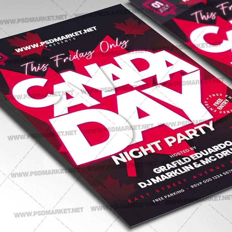 Download Canada Day Flyer - PSD Template | PSDmarket