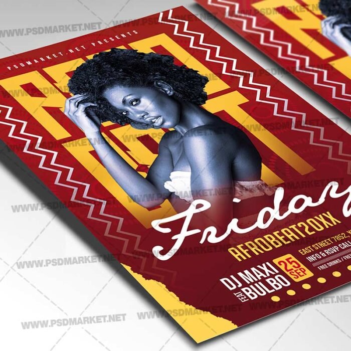 Download Afro Night Flyer - PSD Template | PSDmarket