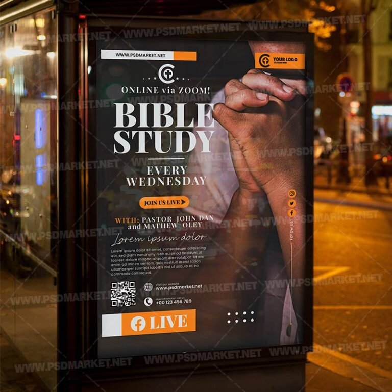 Bible Study PSD Template - PSDmarket