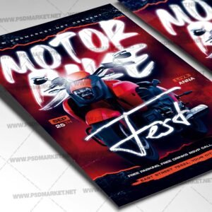 Motor Bike - Premium Flyer PSD Template | PSDmarket