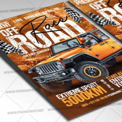 Download Off Road Event PSD Template Flyer | PSDmarket