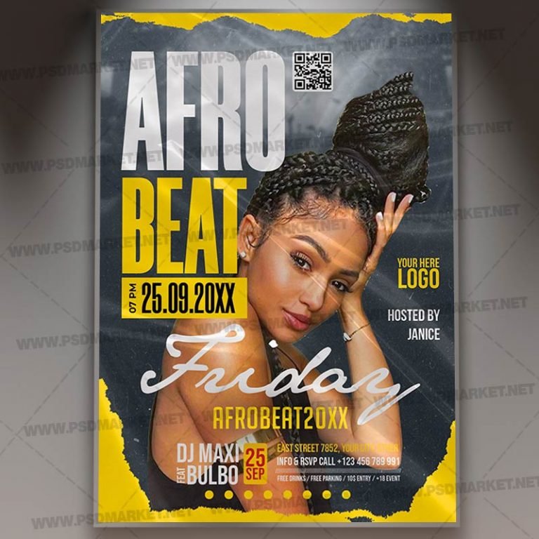 Download Afro Night Flyer - PSD Template | PSDmarket