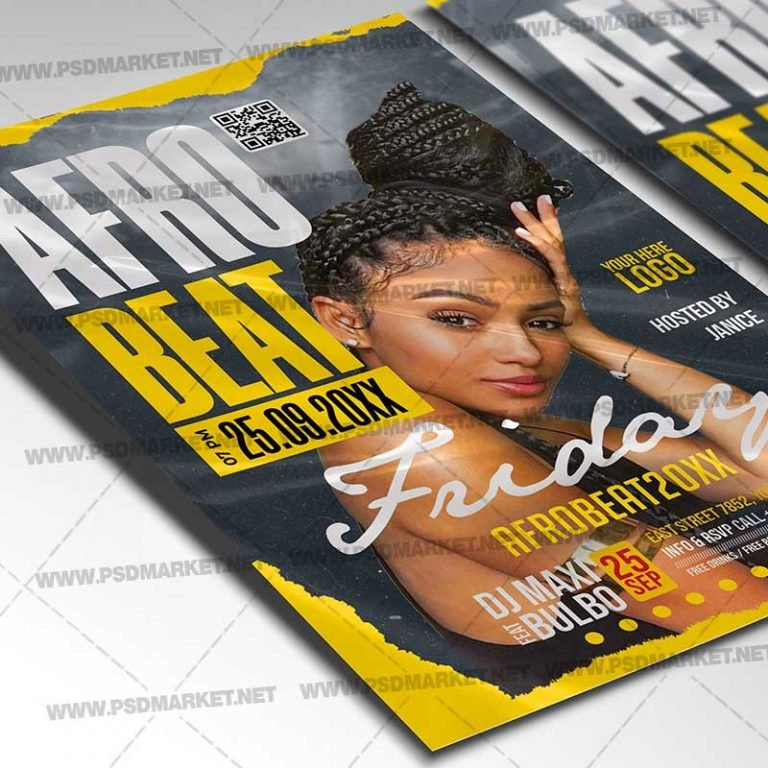 Download Afro Night Flyer - PSD Template | PSDmarket