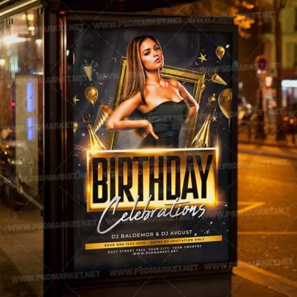 Event Birthday PSD Template - PSDmarket