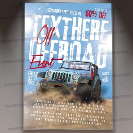 Off Road poster template Archives - PSDmarket