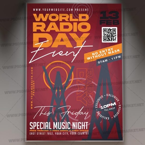 Download Radio Talk Show Template - Flyer PSD | PSDmarket