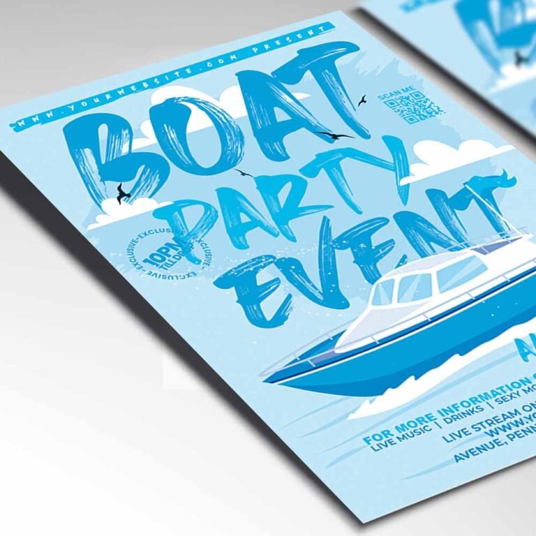 Download Cruise Ship Flyer - PSD Template | PSDmarket