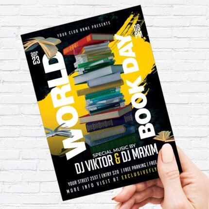 Book Day PSD Template - PSDmarket
