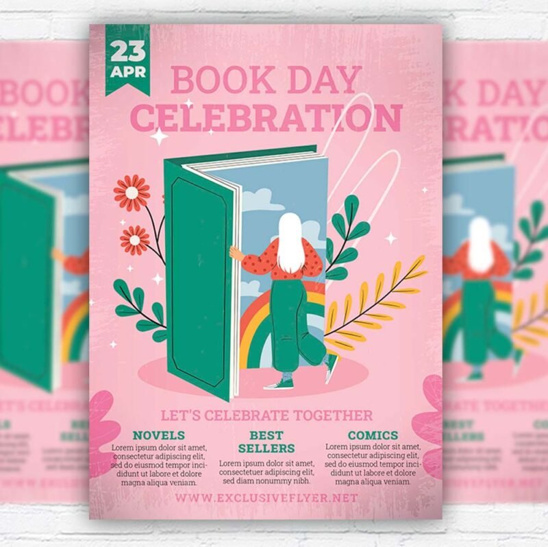 Download Book Festival Flyer - PSD Template | PSDmarket