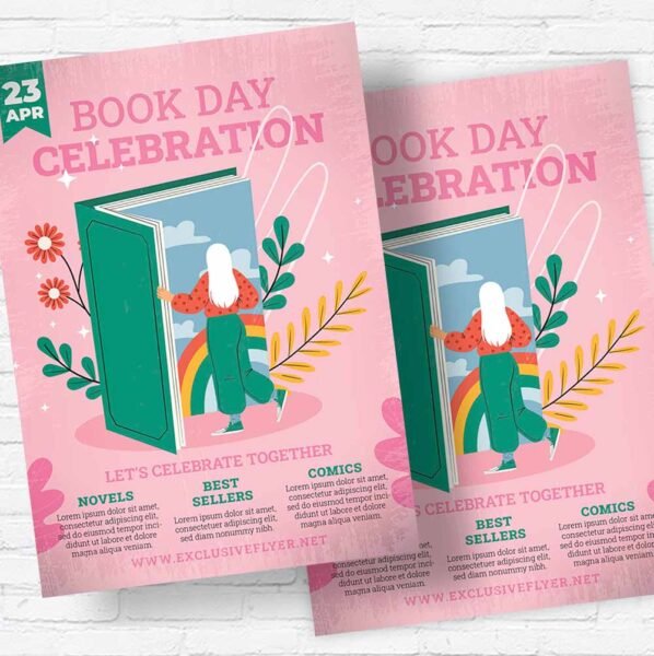 Download Book Day - Flyer PSD Template | ExclusiveFlyer