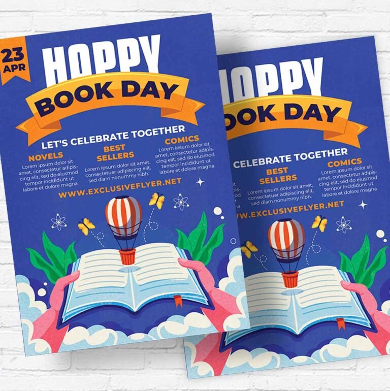 Download Book Festival Flyer - PSD Template | PSDmarket