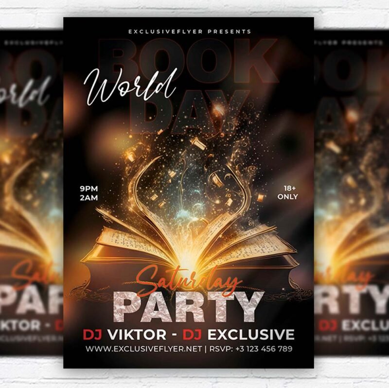 Download Book Festival Flyer - PSD Template | PSDmarket