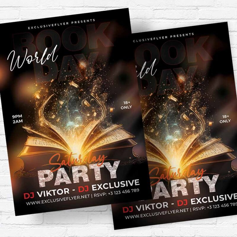 Download Book Festival Flyer - PSD Template | PSDmarket
