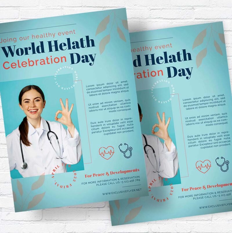 Download World Health Day Event - Flyer PSD Template | ExclusiveFlyer