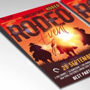 Download Rodeo Flyer - PSD Template | PSDmarket