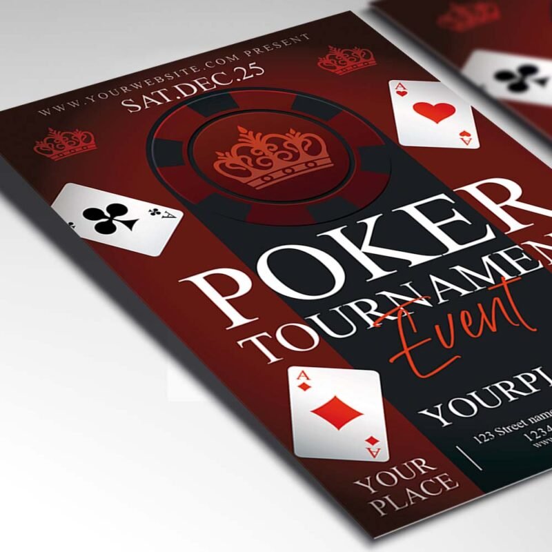 Download Poker Night PSD Template Flyer | PSDmarket