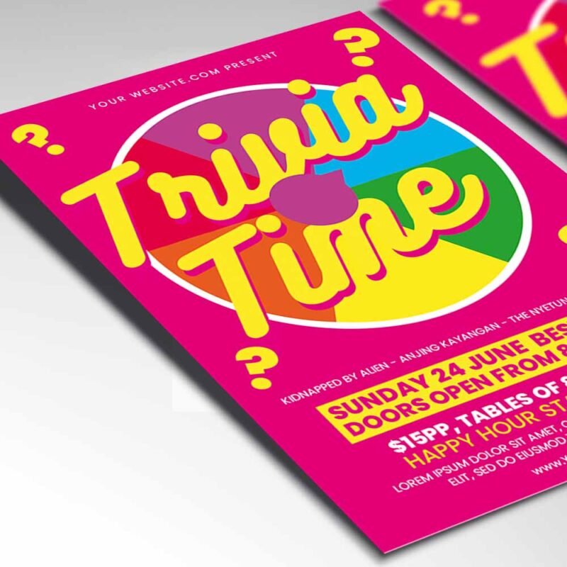 Download Trivia Night Card Printable Template Flyer | PSDmarket
