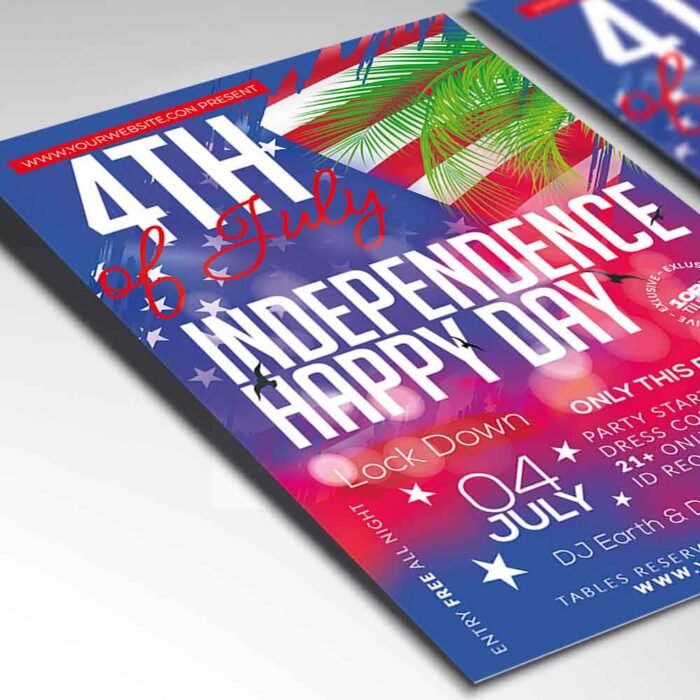 Download 4th of July Event Flyer - PSD Template | PSDmarket