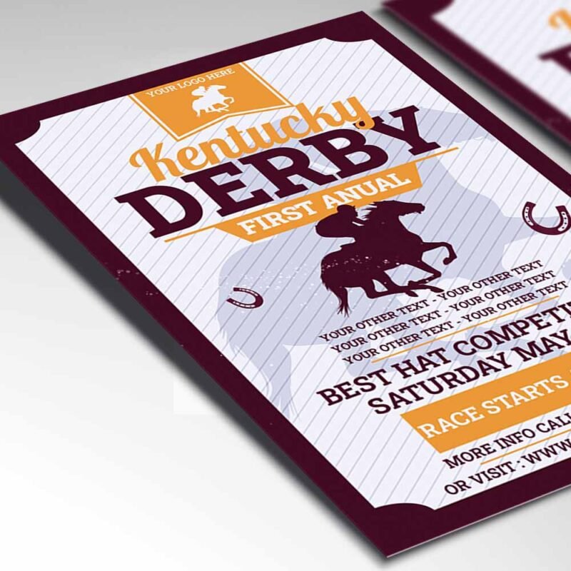 Download Kentucky Derby Flyer - PSD Template | PSDmarket