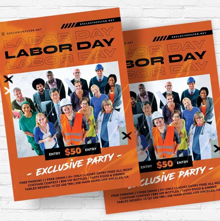 Download Labor Day Specials Flyer - PSD Template | PSDmarket