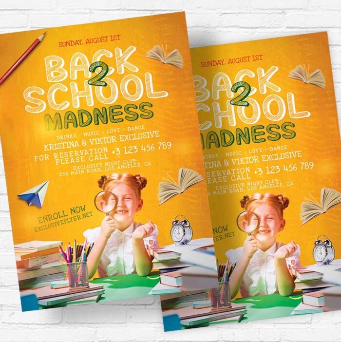 Download Back to School Affair - Flyer PSD Template | ExclusiveFlyer