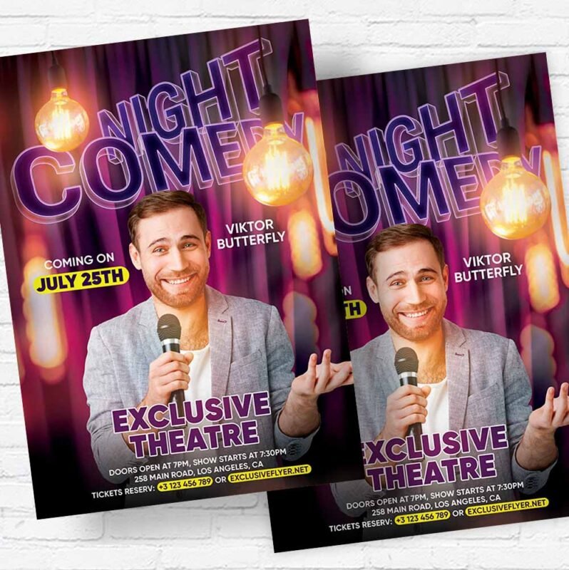 Download Improve Comedy Bash - Flyer PSD Template | ExclusiveFlyer
