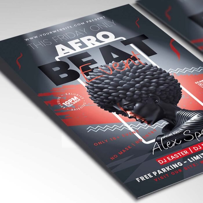 Download Afro Night Flyer - PSD Template | PSDmarket