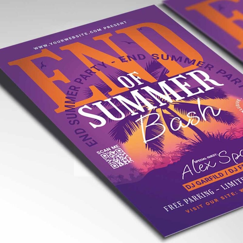 Download The End of Summer Flyer - PSD Template | PSDmarket