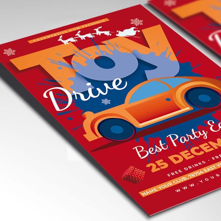 Download Toy Drive Event Flyer - PSD Template | PSDmarket