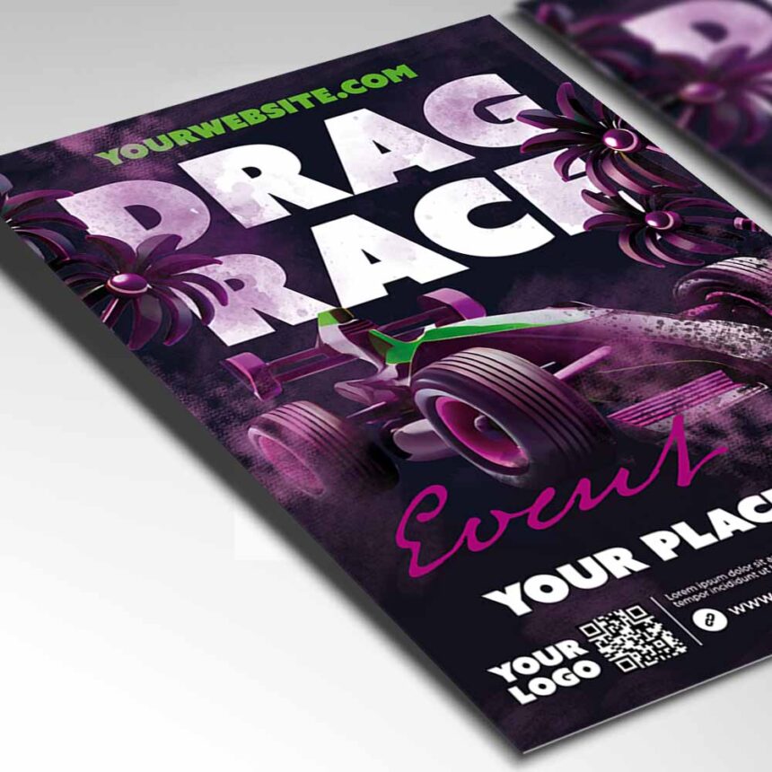 Download Drag Race Flyer - PSD Template | PSDmarket
