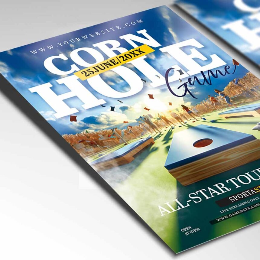 Download Cornhole Flyer - PSD Template | PSDmarket
