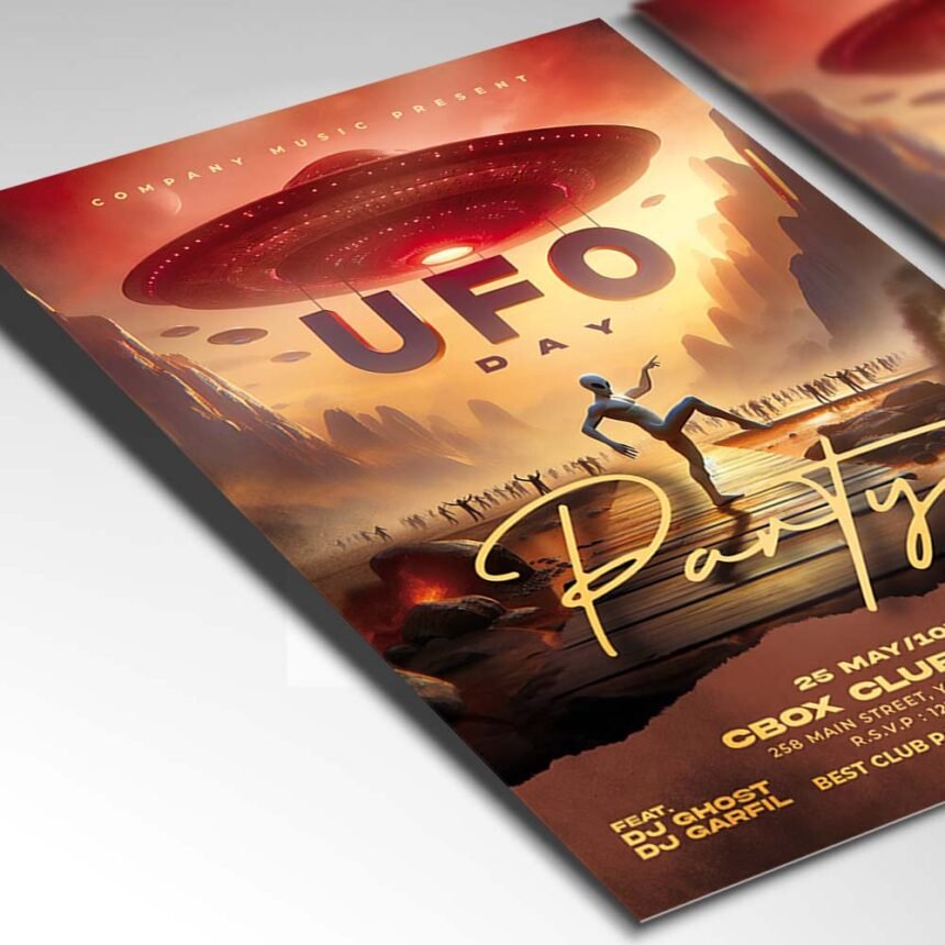 UFO Day - Premium Flyer PSD Template | PSDmarket