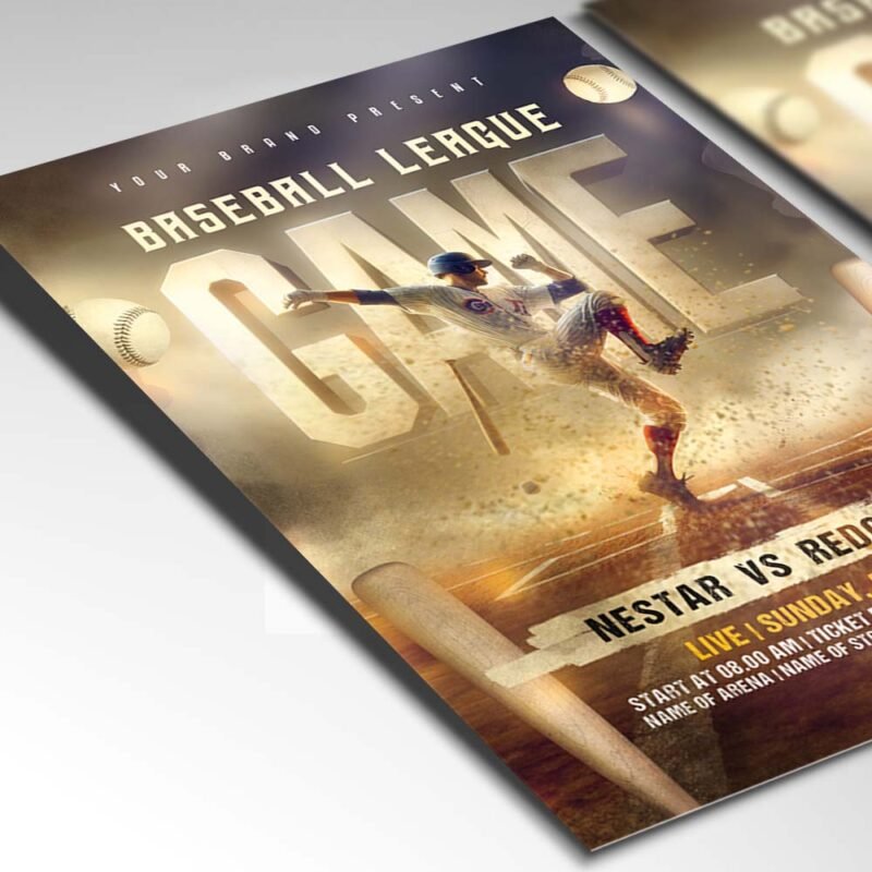 Download Baseball Flyer - PSD Template | PSDmarket