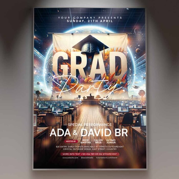 Zombie Event Card Printable PSD Template | PSDmarket