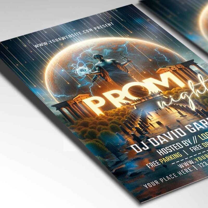 Prom Night Party Flyer - PSD Template | PSDmarket