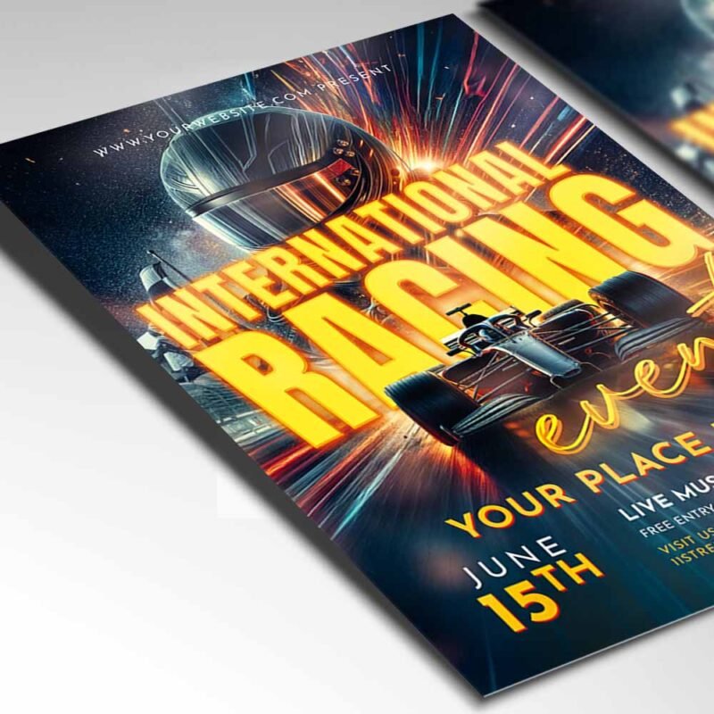 Autumn Start Card Printable PSD Template