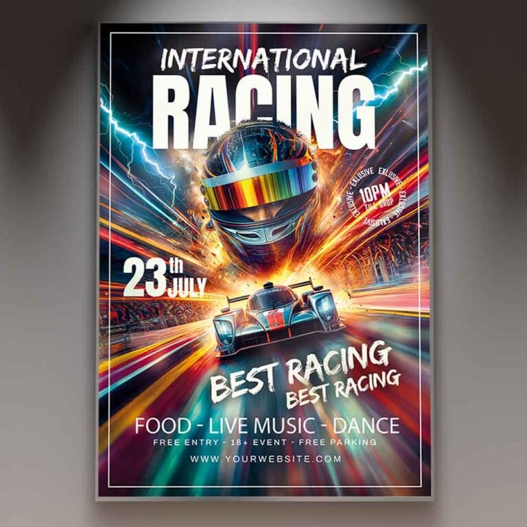 Download Drag Race Flyer - PSD Template | PSDmarket