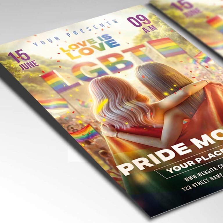 Download LGBT Pride Flyer - PSD Template | PSDmarket