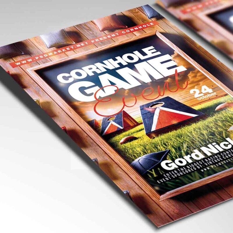 Download Cornhole Tournament Flyer - PSD Template | PSDmarket