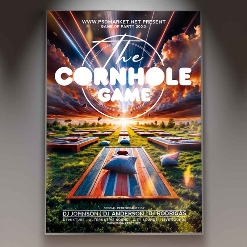 Download Cornhole Tournament Flyer - PSD Template | PSDmarket