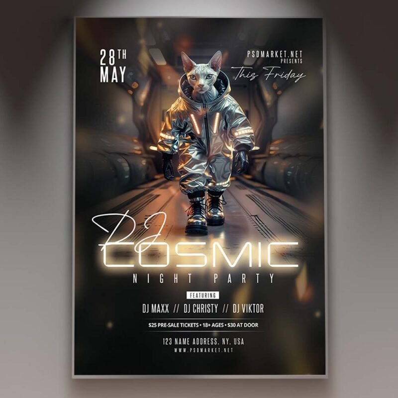 Download Glamour Night Flyer - PSD Template | PSDmarket