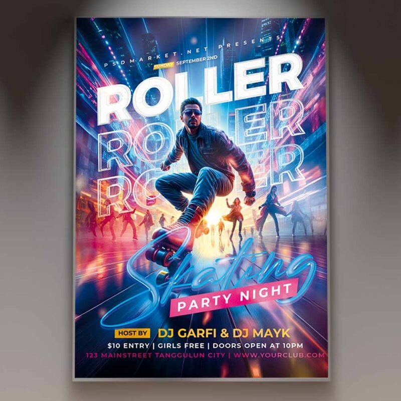 Facebook Party Flyer - PSD Template | PSDmarket