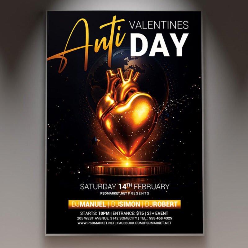 Pole Dance Flyer - PSD Template - PSDmarket