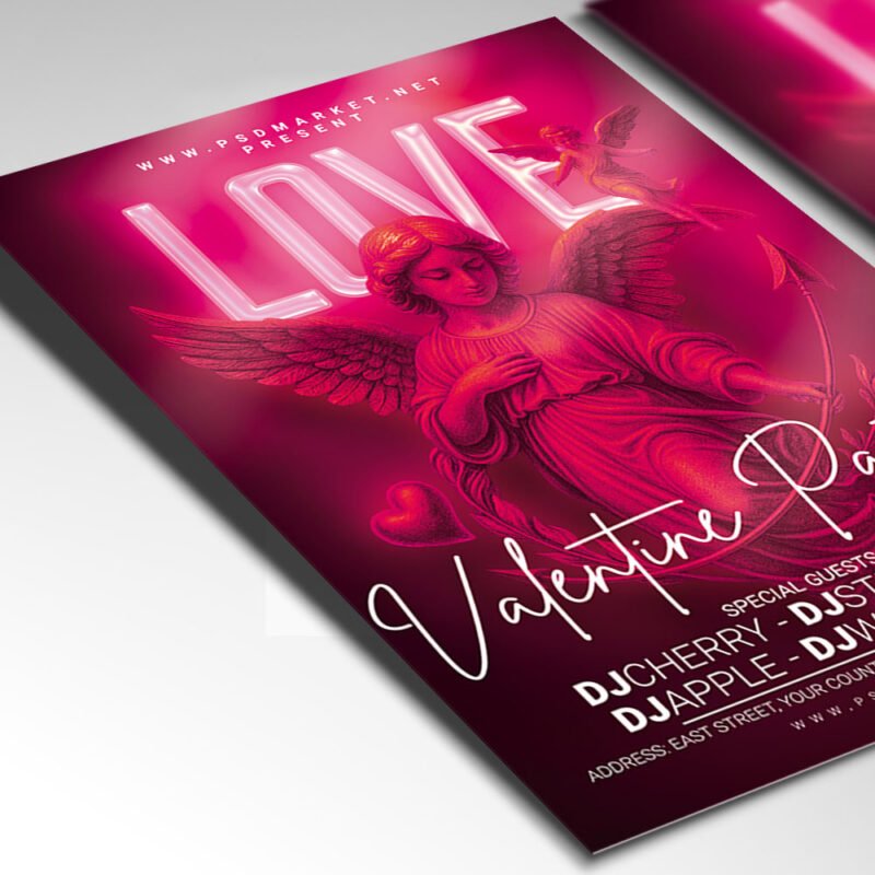 Pole Dance Flyer - PSD Template - PSDmarket
